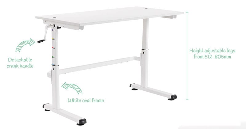 Height Adjustable Double Student Desk Frame | HOP Solutions Ltd